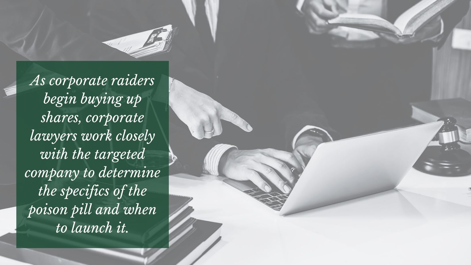 What is a "Poison Pill" in Corporate Law? - Swiecicki Muskett, LLC